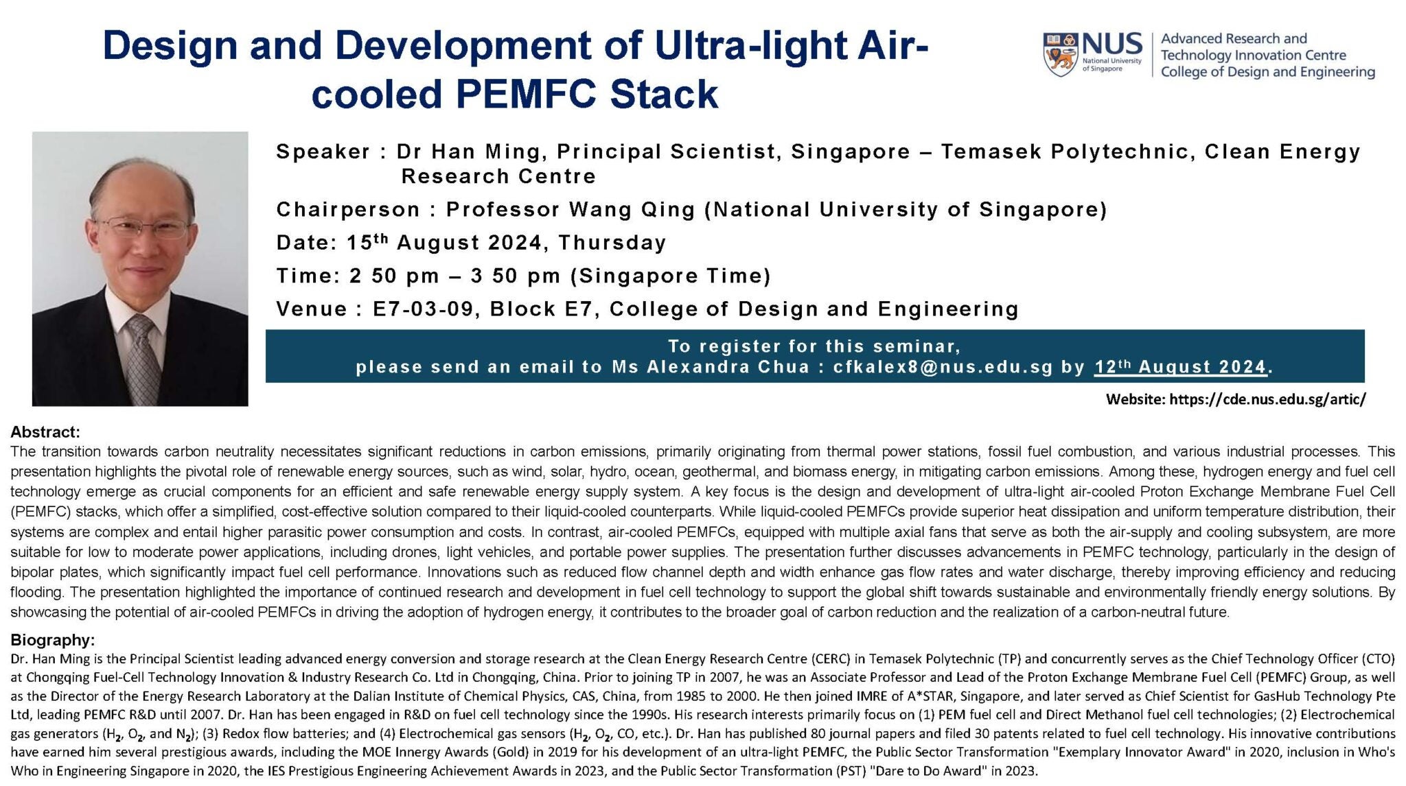 Advanced Research and Technology Innovation Centre (ARTIC)