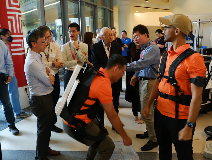 Exoskeleton Featured in NRP6 robotics festival @ SUTD | Biorobotics Lab