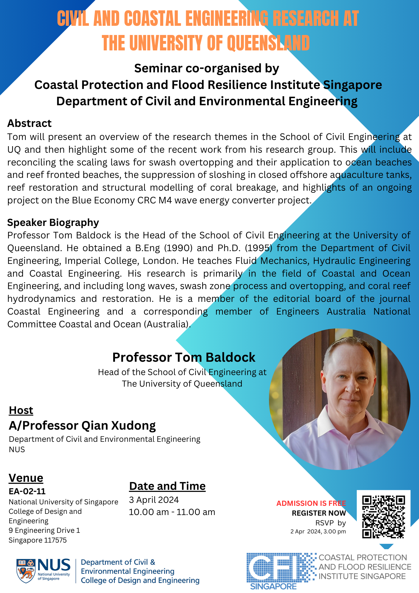 CEE Seminar: Civil and Coastal Engineering Research at the University ...