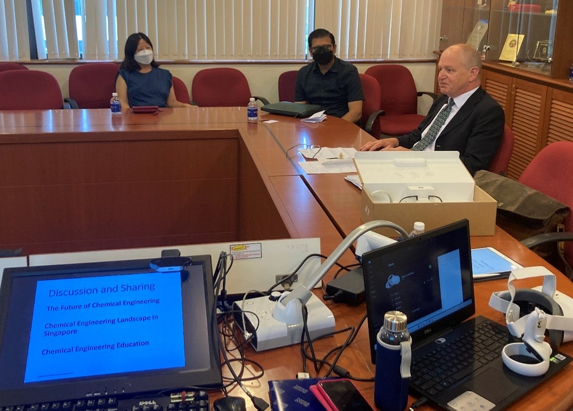 Visit to NUS by Prof David Bogle – Chemical and Biomolecular Engineering