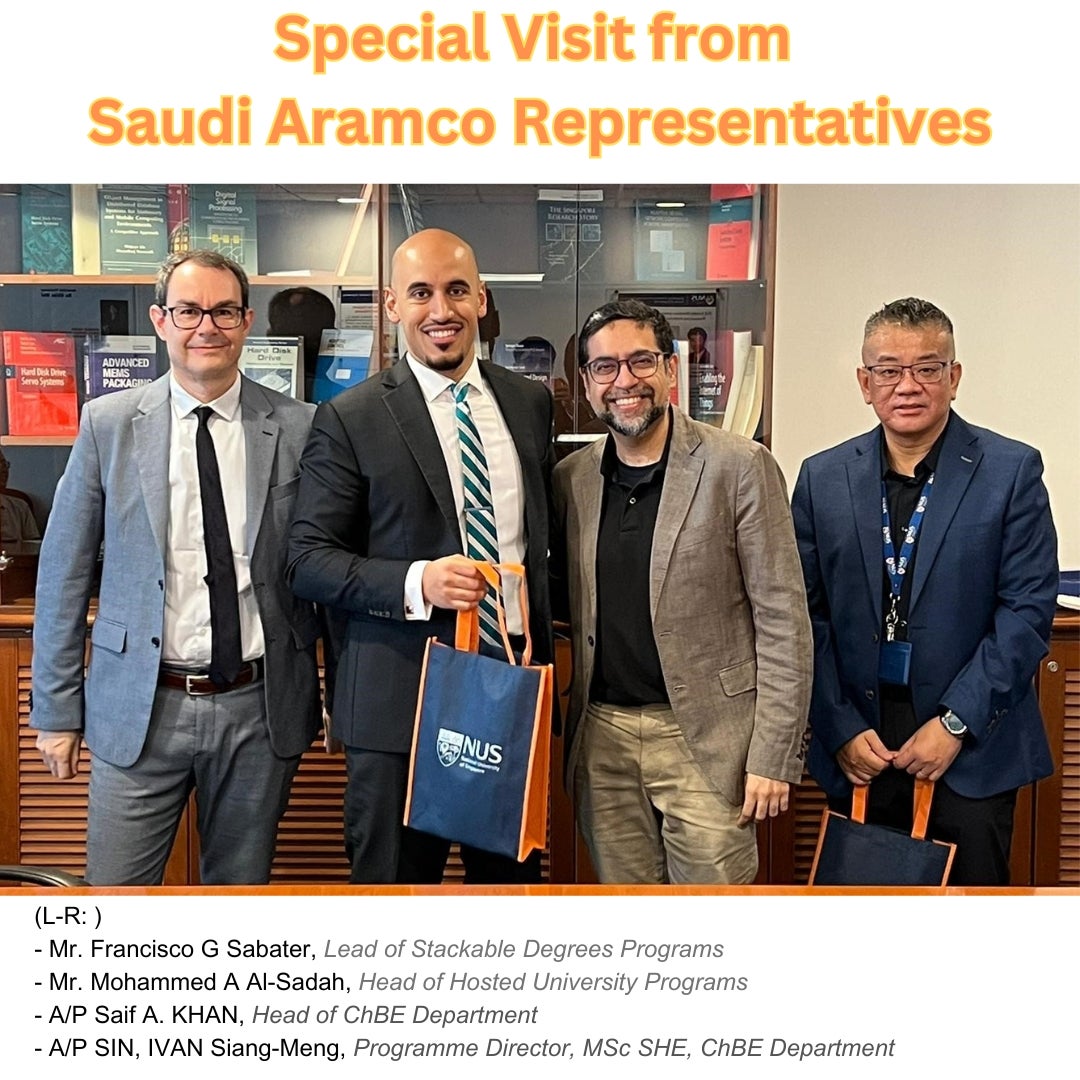 Special Visit from Saudi Aramco Representatives – Chemical and ...