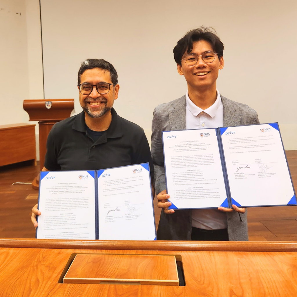 DGIST-NUS Workshop 18 December 2023 – Chemical and Biomolecular Engineering