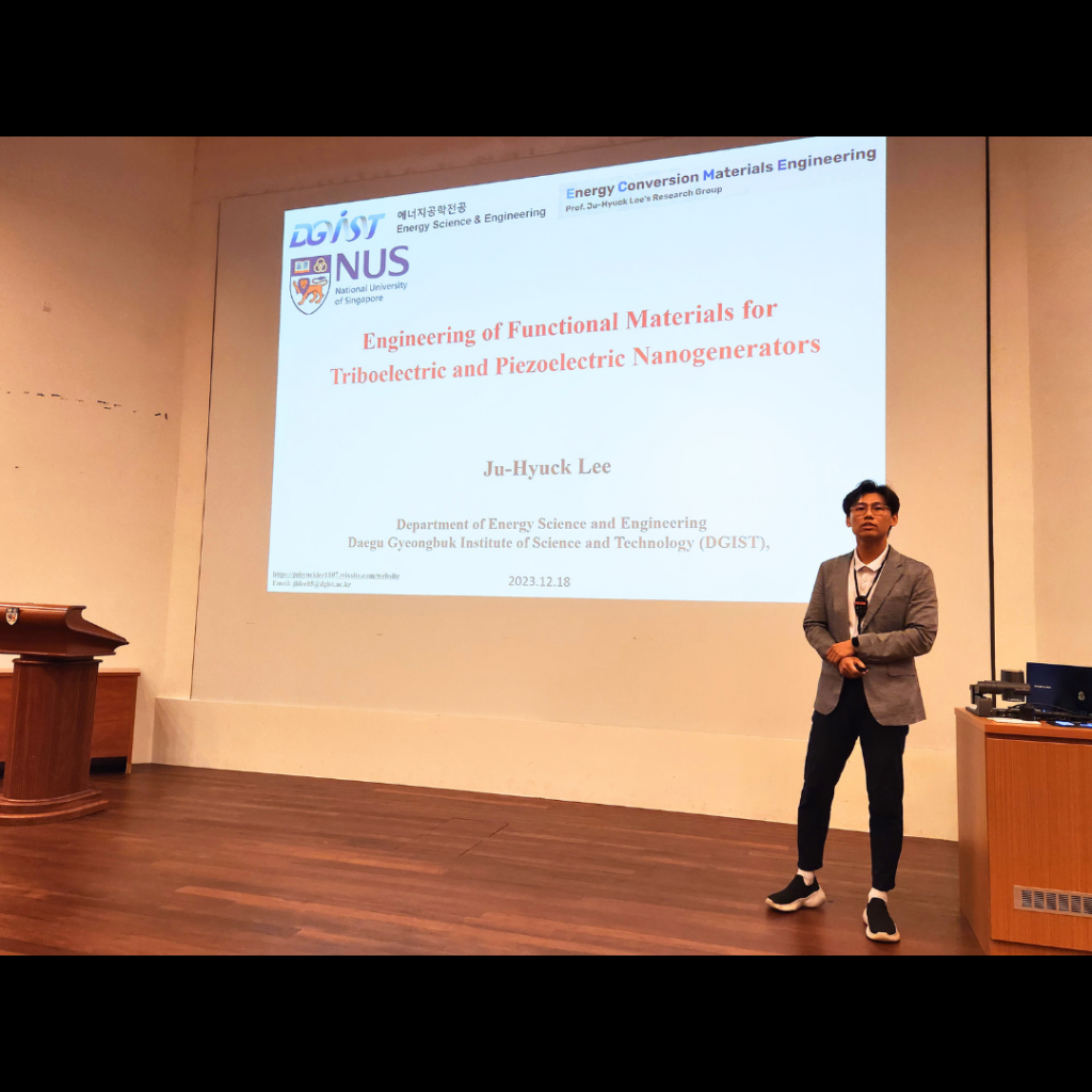 DGIST-NUS Workshop 18 December 2023 – Chemical and Biomolecular Engineering