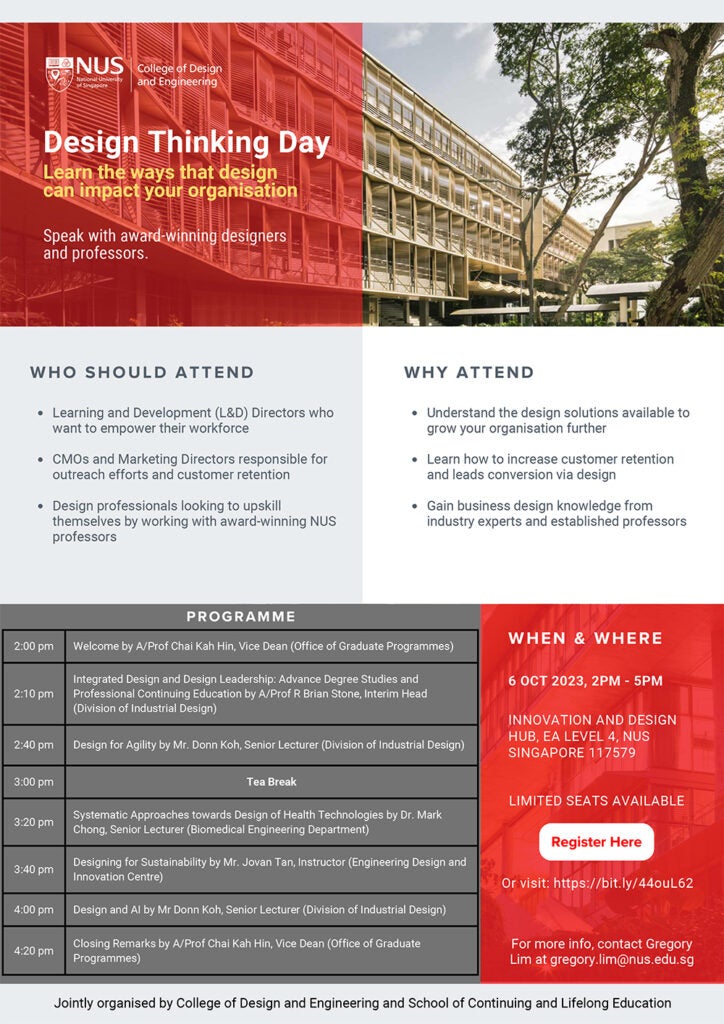 Design Open Day 2023 – DID | Division of Industrial Design, NUS