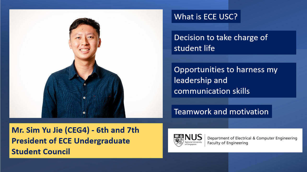 Meet Mr. Sim Yu Jie (CEG4) – the 6th and 7th President of ECE ...