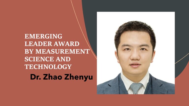 Dr. Zhao Zhenyu awarded the Emerging Leader Award – Electrical and Computer Engineering
