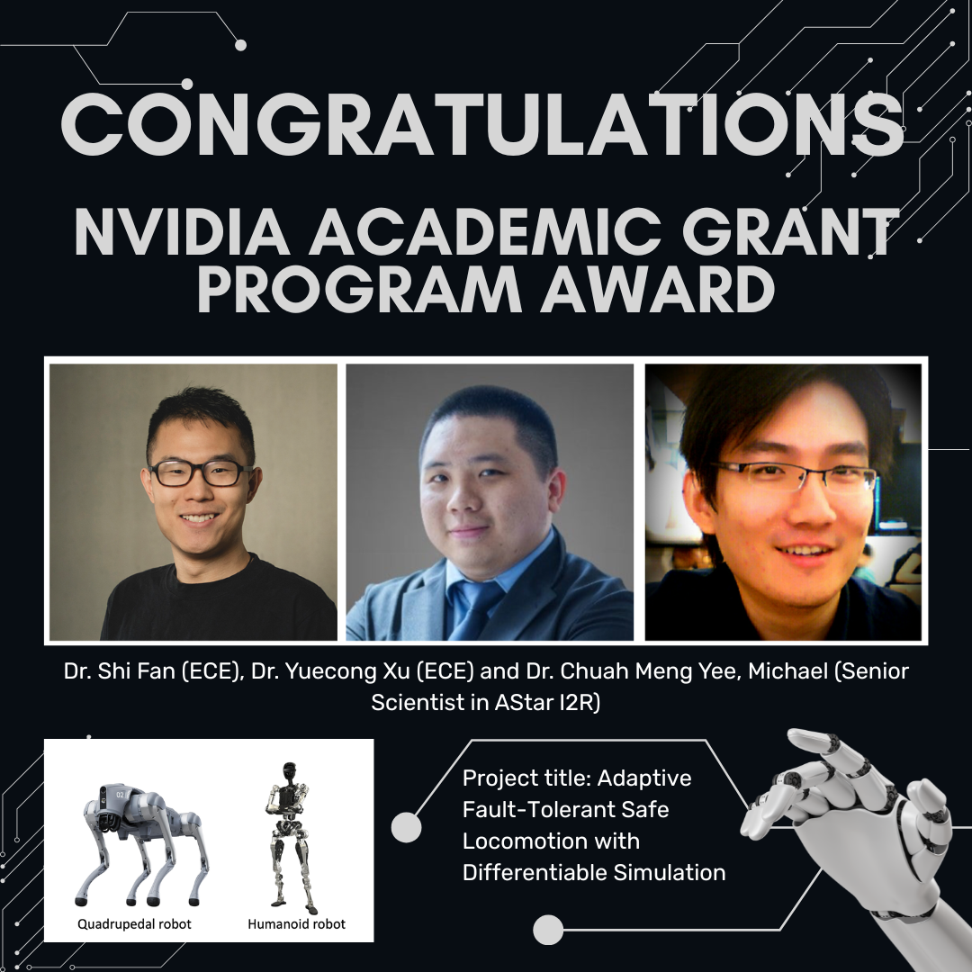 NUS ECE Team Receives Prestigious NVIDIA Award for Breakthrough ...