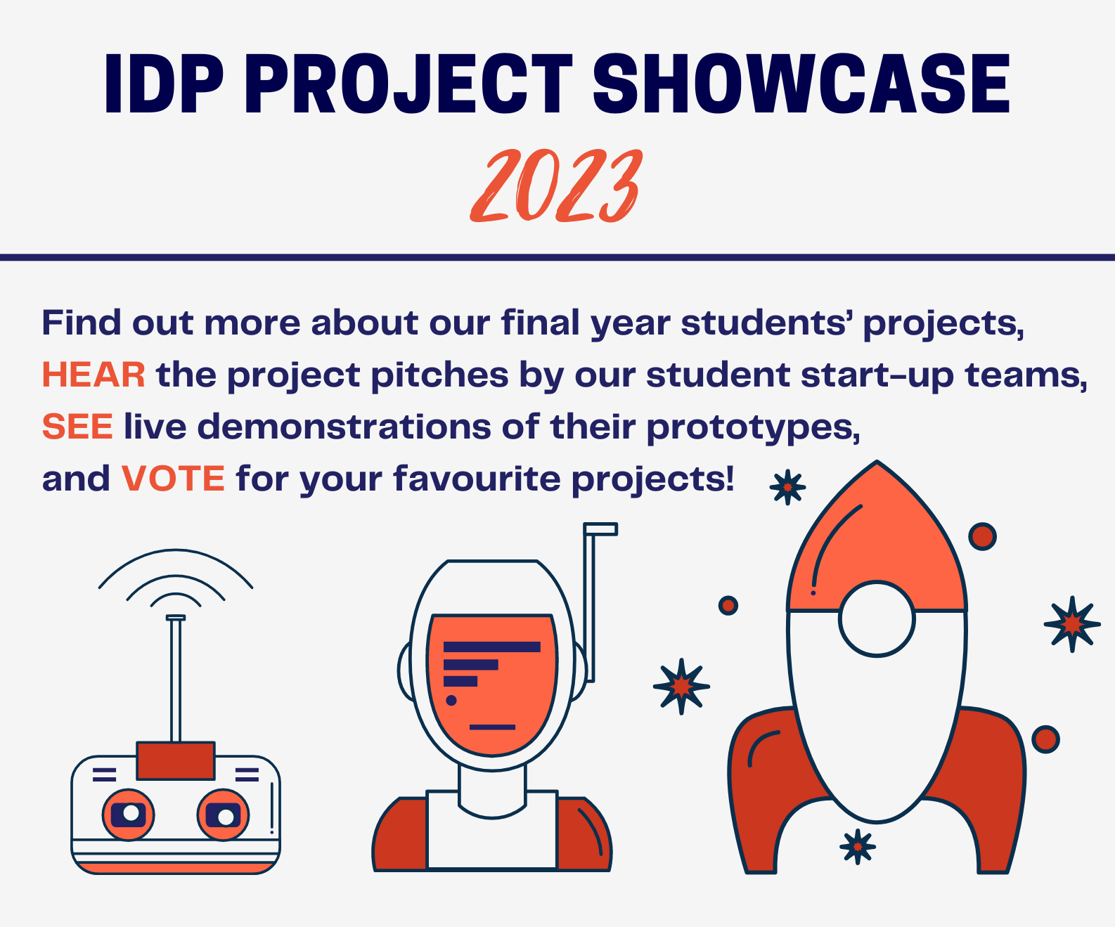 iDP Project Showcase 2023 – Engineering Design and Innovation Centre