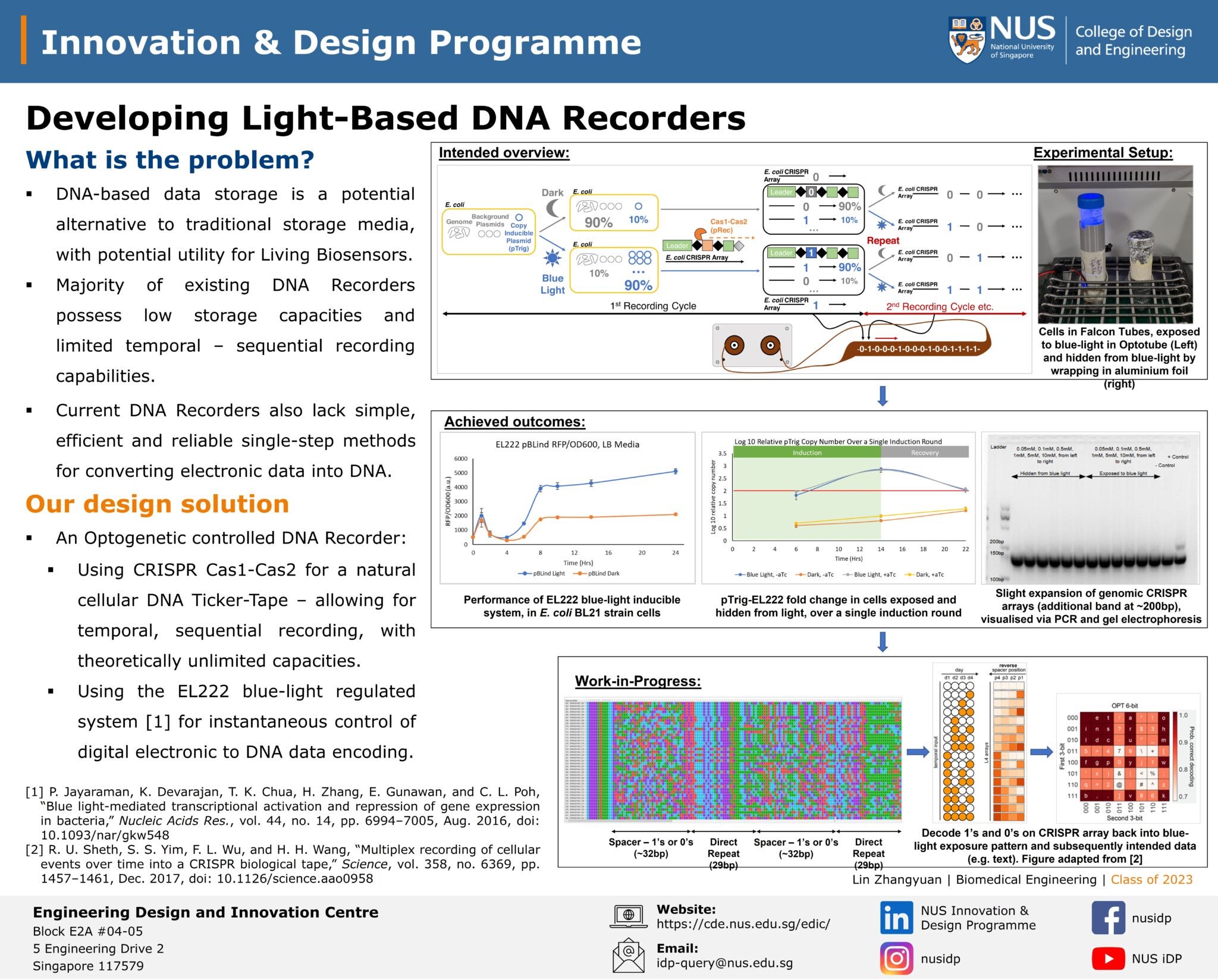 Light-based DNA recorder – Engineering Design and Innovation Centre