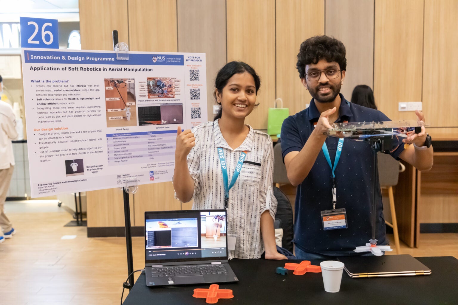 Application of soft robotics in aerial manipulation – Engineering Design and Innovation Centre