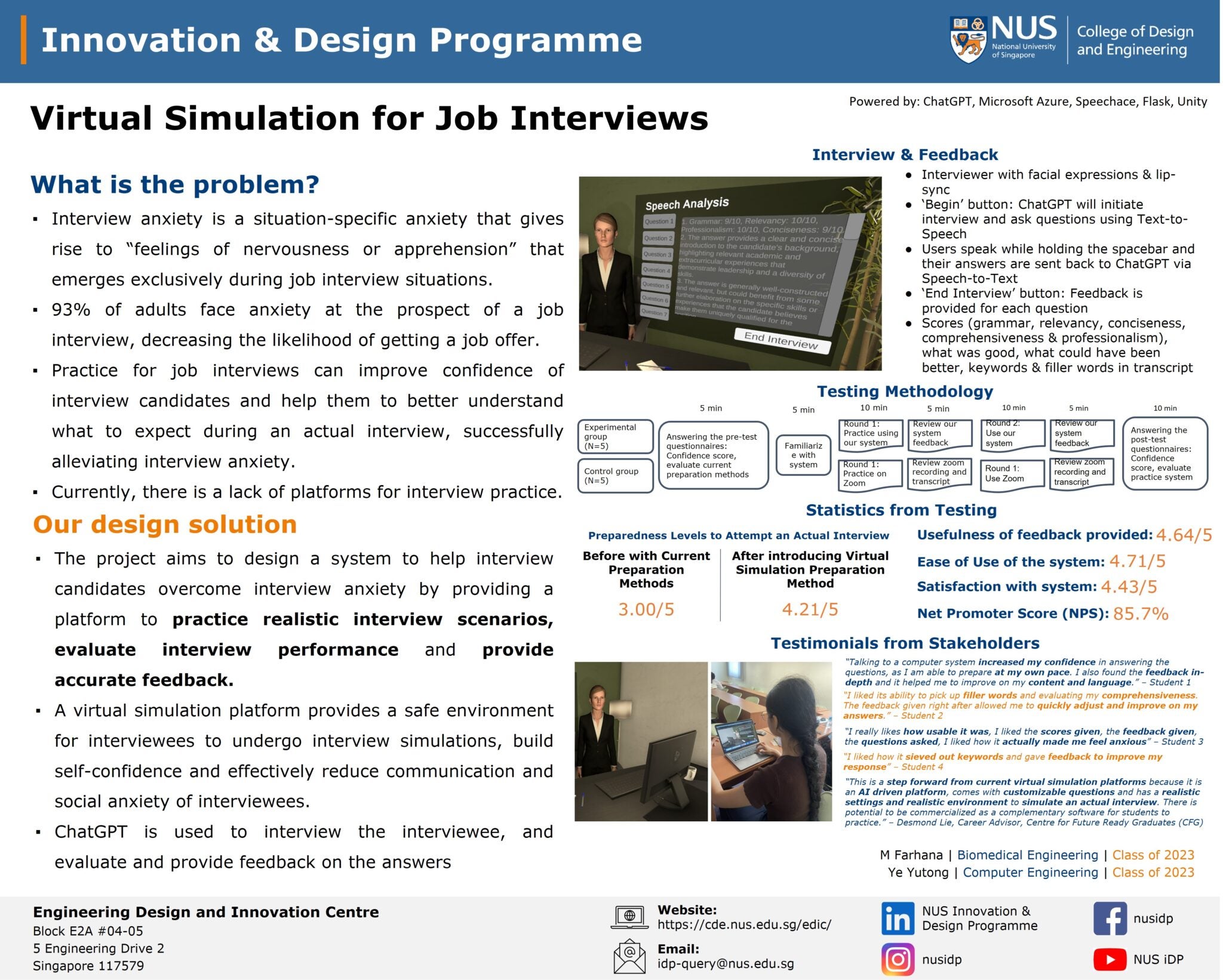 Virtual simulation for job interviews – Engineering Design and ...