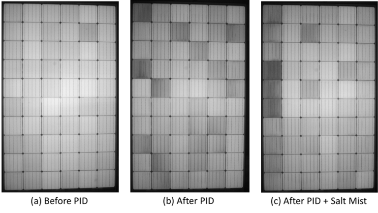 Optimisation of testing methods for floating PV degradation ...
