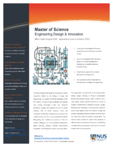Master of Science in Engineering Design & Innovation – Engineering ...