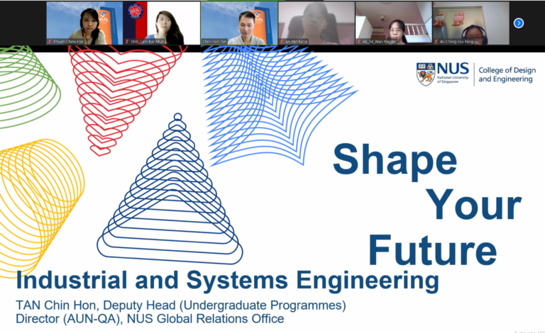 Online event with Dunman High School – Industrial Systems Engineering and Management