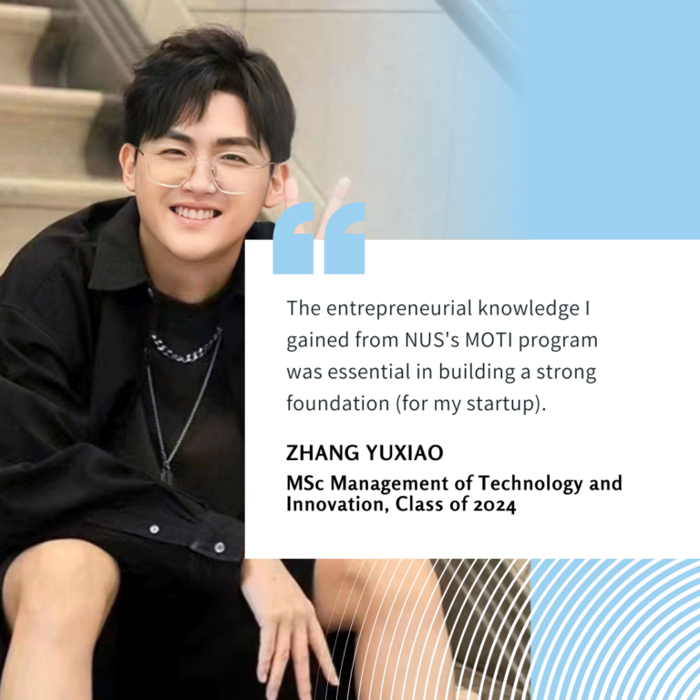 MSc (MOTI) student – Zhang Yuxiao – Industrial Systems Engineering and ...