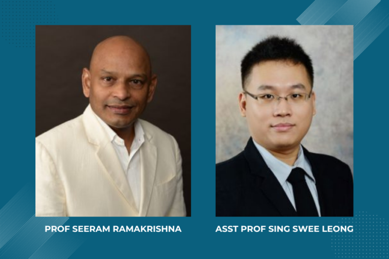 Prof Seeram Ramakrishna and Asst Prof Sing Swee Leong among world’s ...