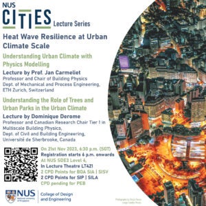 Public Lecture Series – NUS Cities