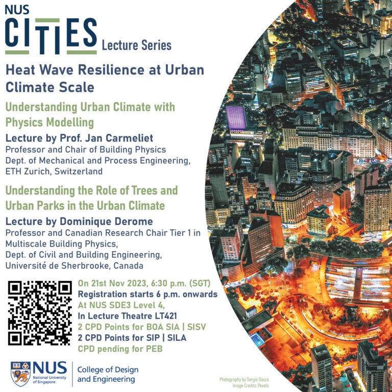 Public Lecture Series – NUS Cities