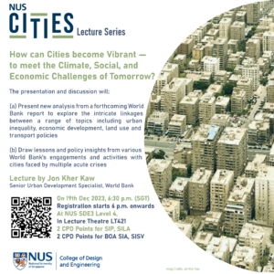 Public Lecture Series – NUS Cities