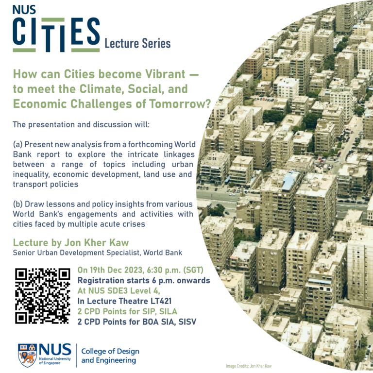 Public Lecture Series – NUS Cities