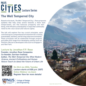 Public Lecture Series – NUS Cities