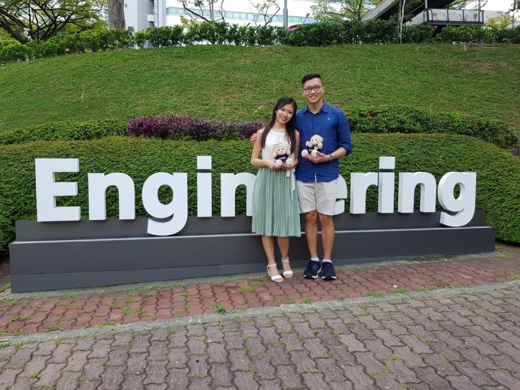 Pre-Wedding Photoshoot at NUS - College of Design and Engineering