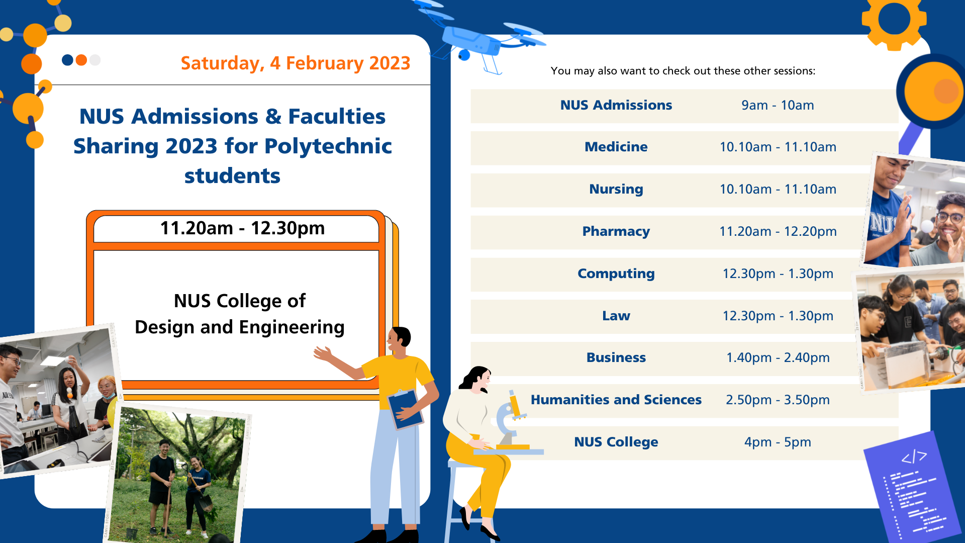 NUS Admissions & Faculties Sharing 2023 – For Polytechnic students ...