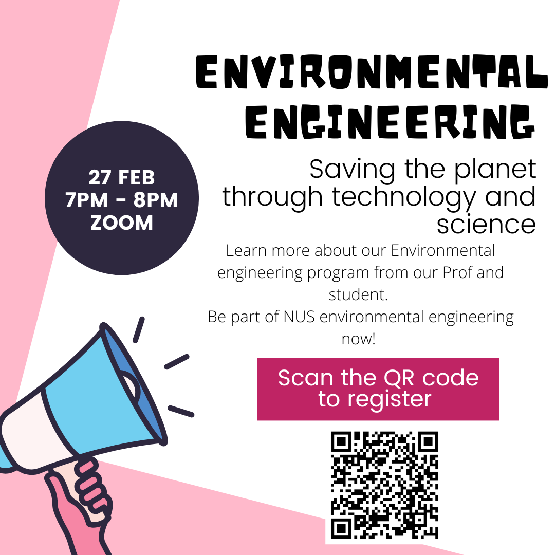 CDE E-Open House 2023: Environmental Engineering: Saving the planet ...