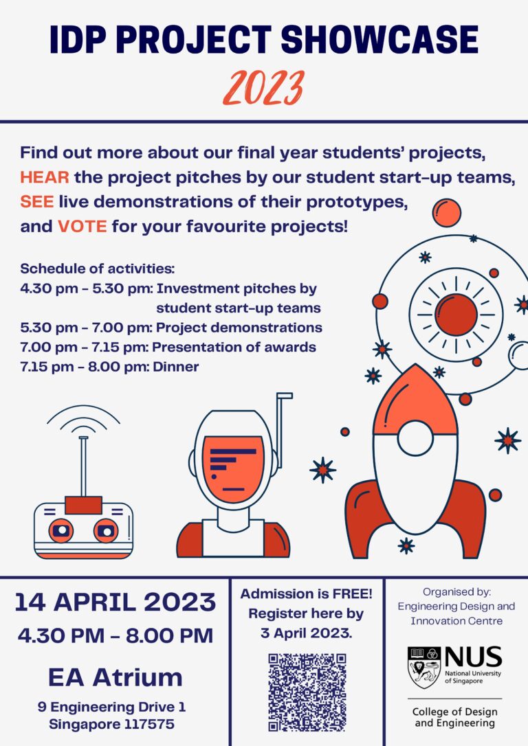 iDP Project Showcase 2023 - College of Design and Engineering