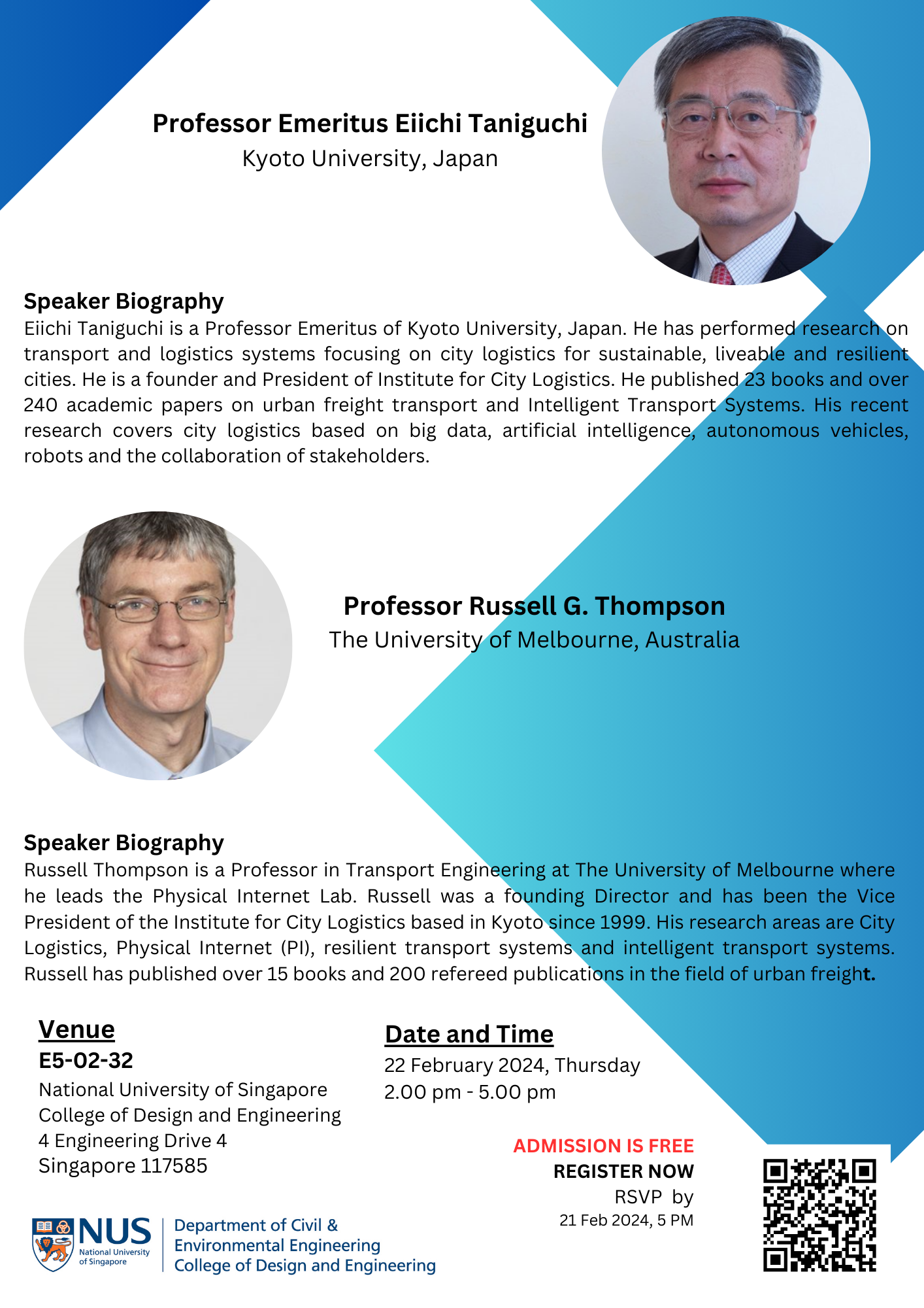 CEE Seminar: Urban Freight Analytics & Urban Freight Transportation ...