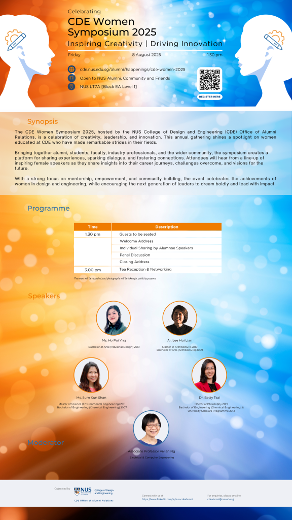 CDE Women Symposium 2025 - College of Design and Engineering