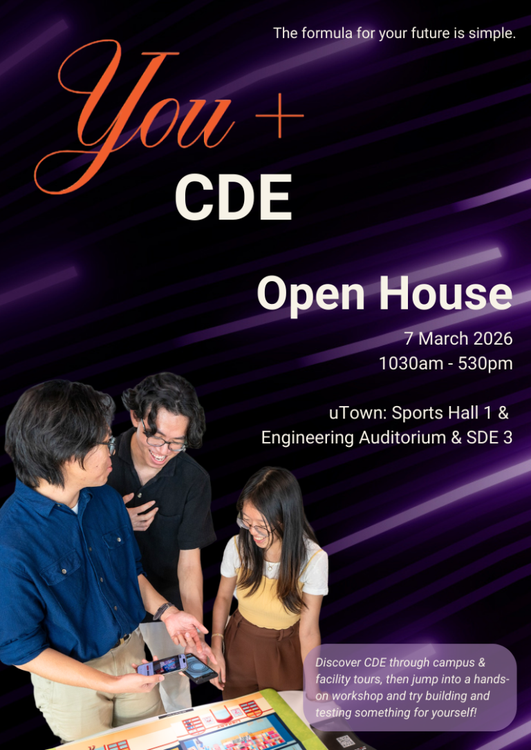 (Admissions 2026) NUS College of Design & Engineering - College of Design and Engineering